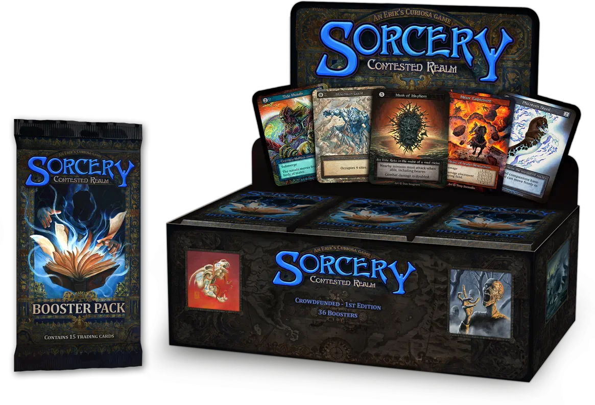Sorcery TCG Booster Display - Contested Realms BETA inkl. buy-a-box ...